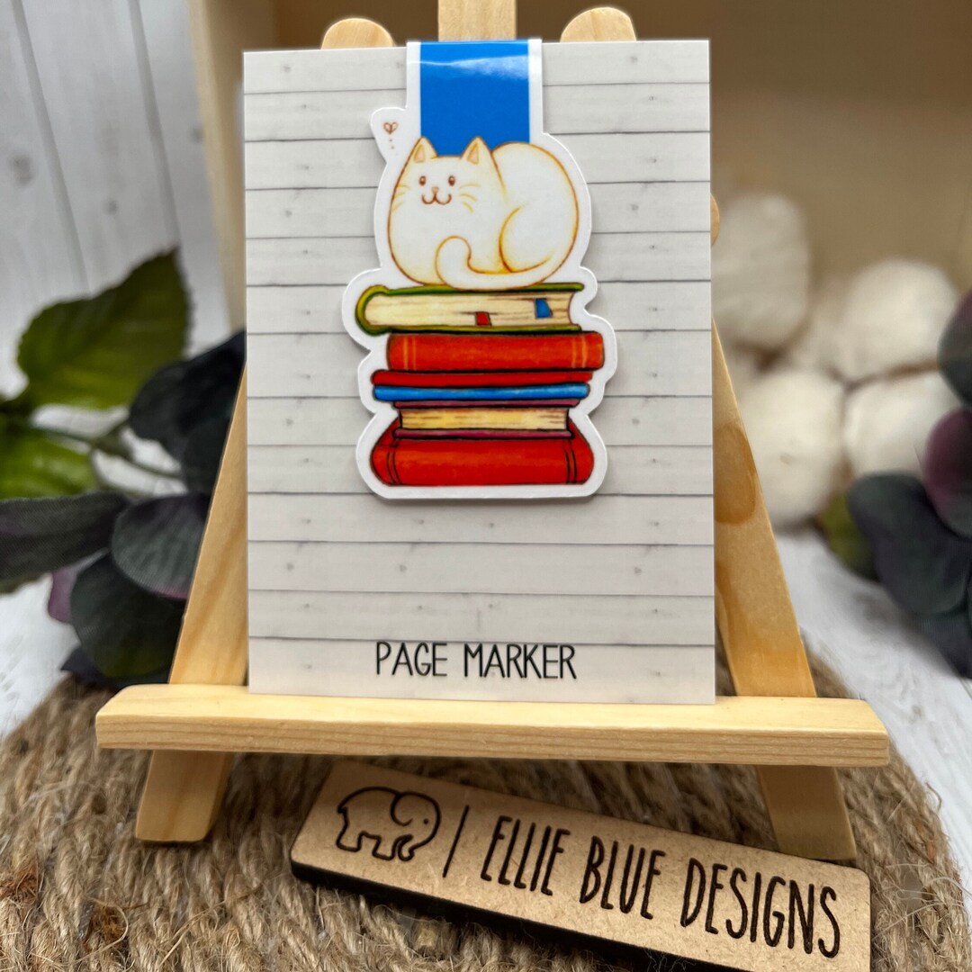 Cat Bookmark, Magnetic Bookmark, Planner Reading Accessory, Stocking ...