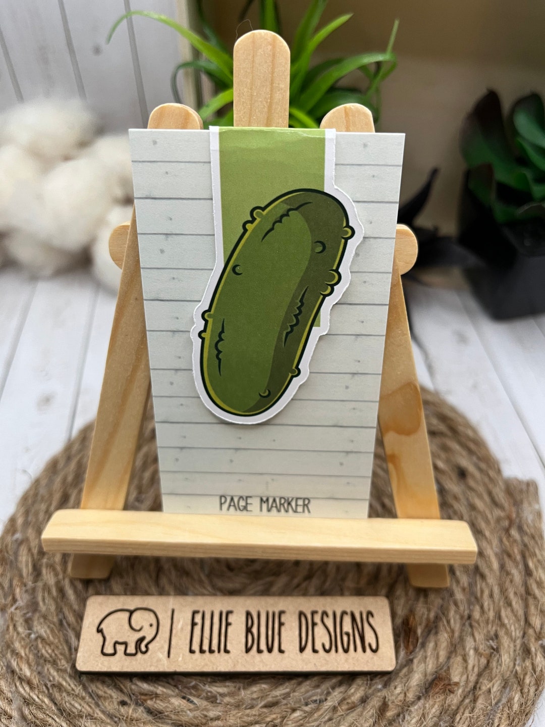 Cute Pickle Aesthetic Bookmark Magnetic Bookmark Planner - Etsy