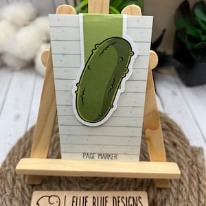 Cute Pickle Aesthetic Bookmark, Magnetic Bookmark, Planner Reading ...