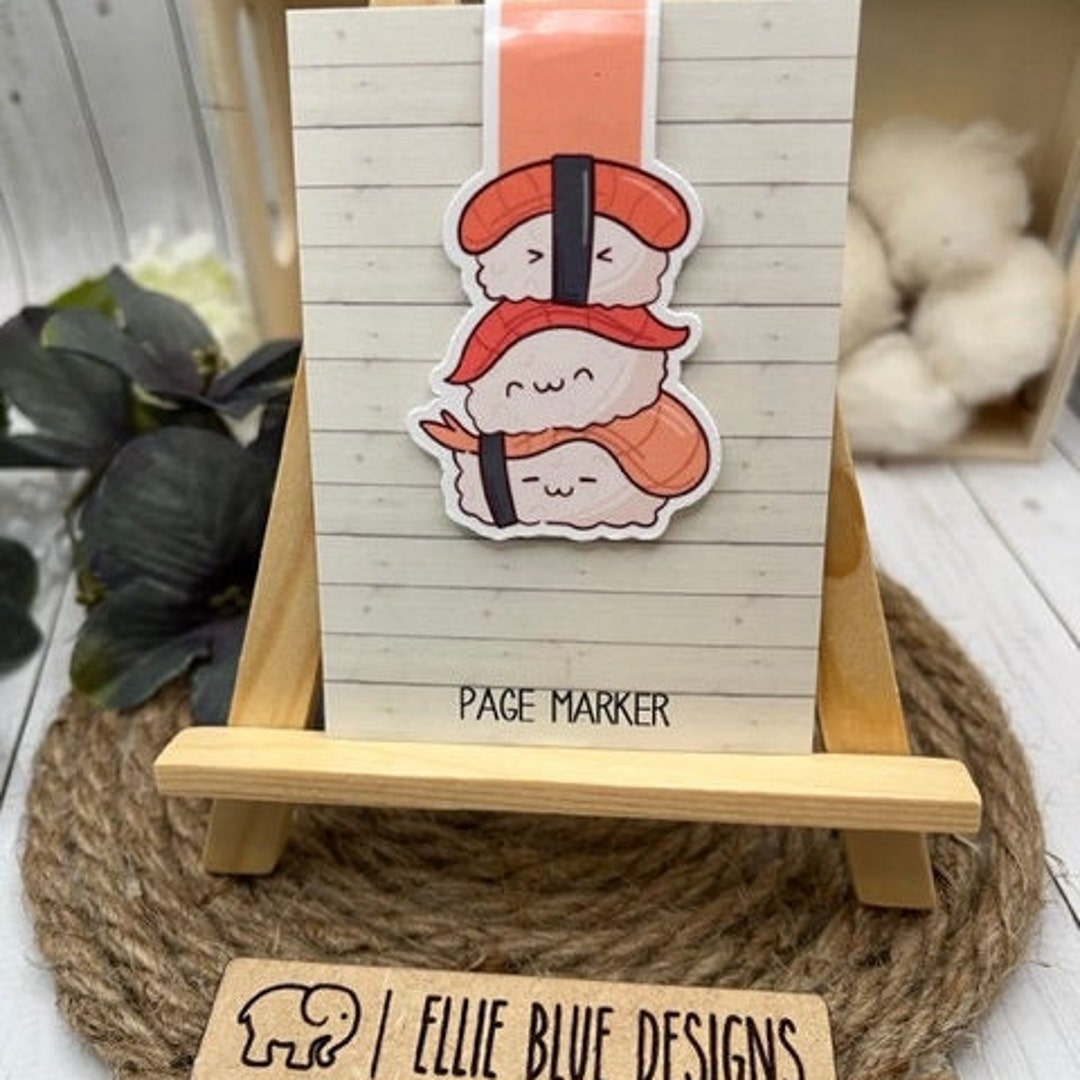 Sushi Magnetic Bookmark| Magnetic Bookmark| Planner Reading | Birthday ...