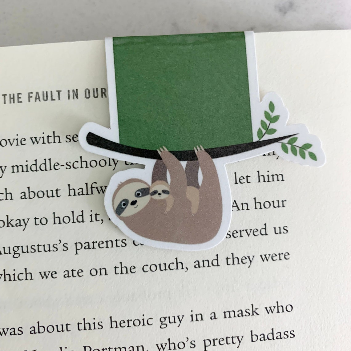 Sloth Magnetic Bookmark Planner Reading Accessory Birthday - Etsy