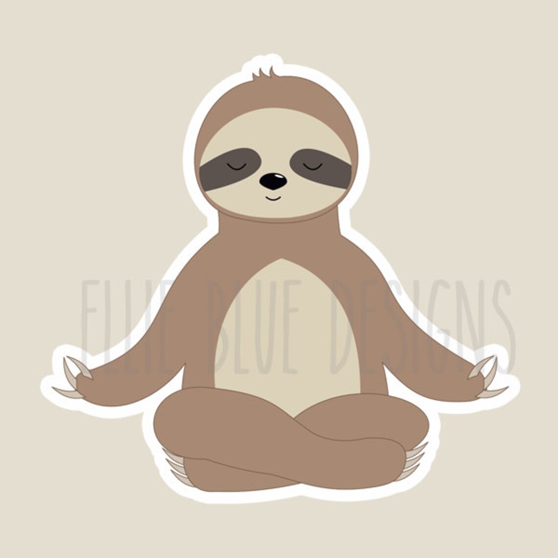 Sloth Sticker Vinyl Stickers Laptop Decal Sloth Gift Gift - Etsy