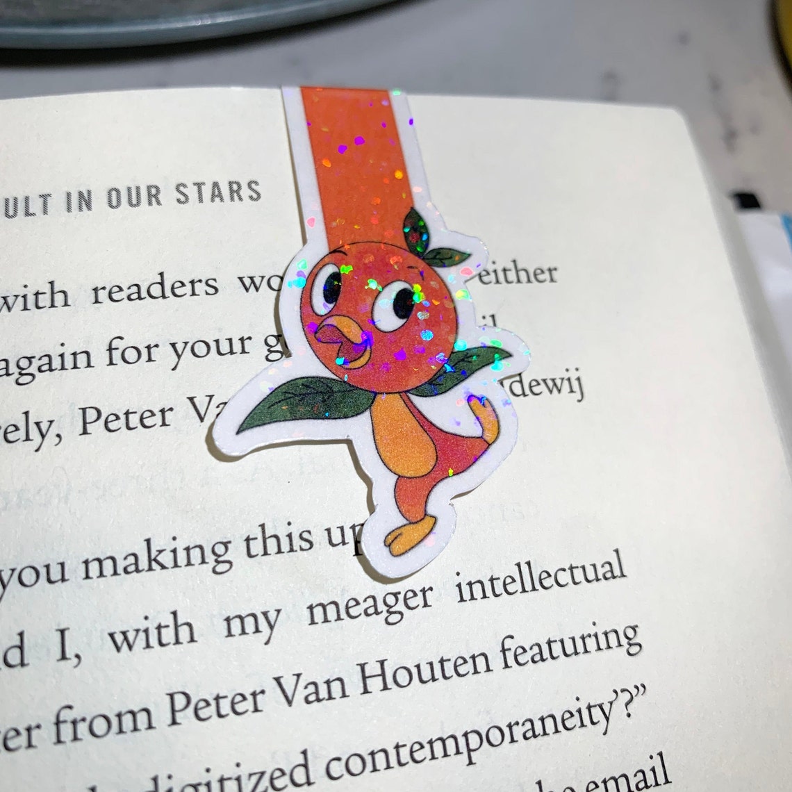 Orange Bird Bookmark Magnetic Bookmark Planner Reading - Etsy