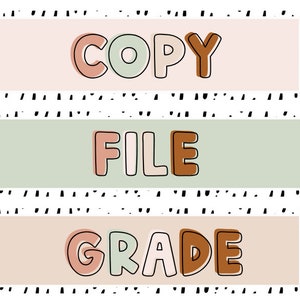 Boho Neutrals Classroom Decor Bundle | Boho Classroom Decorations ...