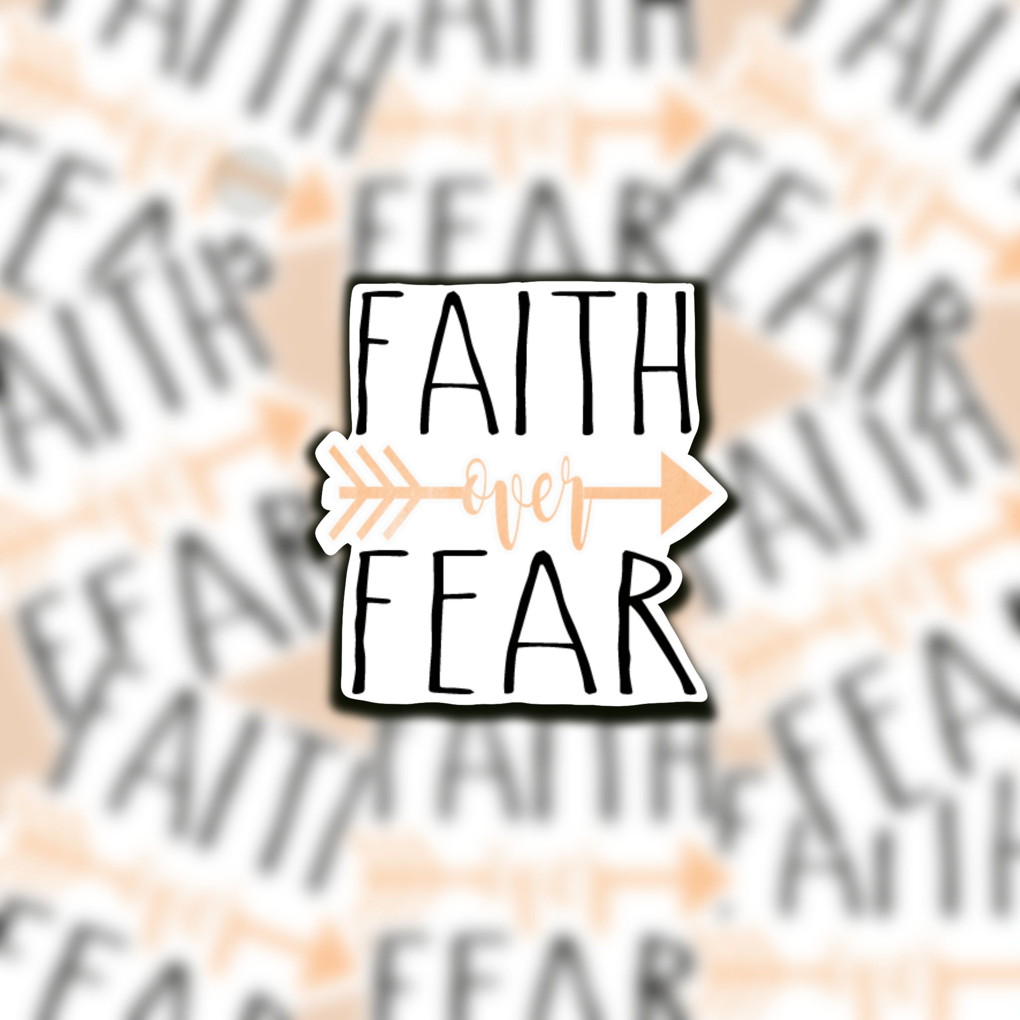 Faith Sticker Water Resistant Laptop Sticker Water | Etsy