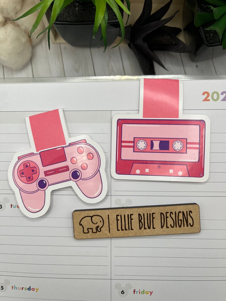 80's Retro, Kawaii Aesthetic, Magnetic Bookmark, Planner Reading ...