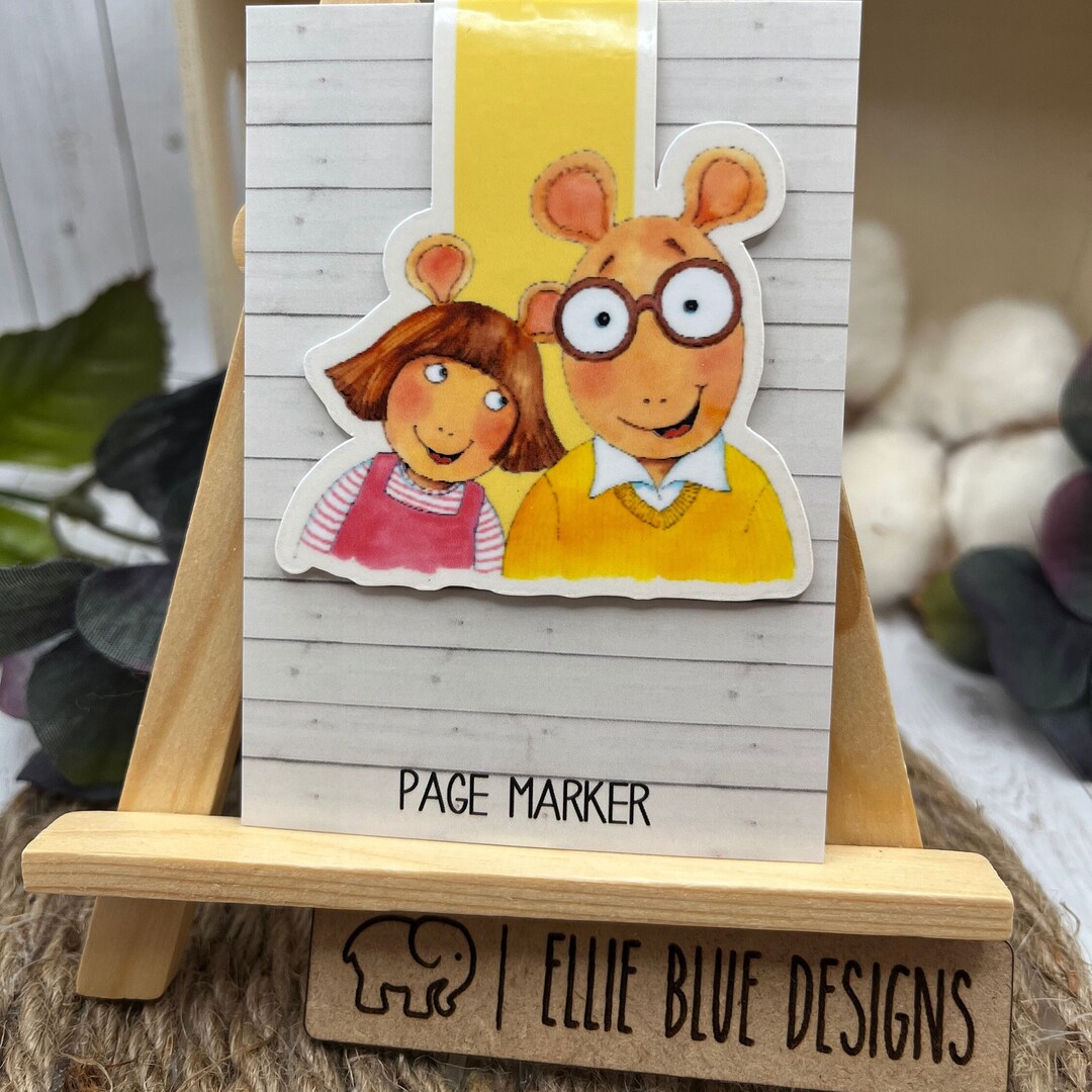 Arthur and DW Bookmark, Magnetic Bookmark, Planner Reading Accessory ...