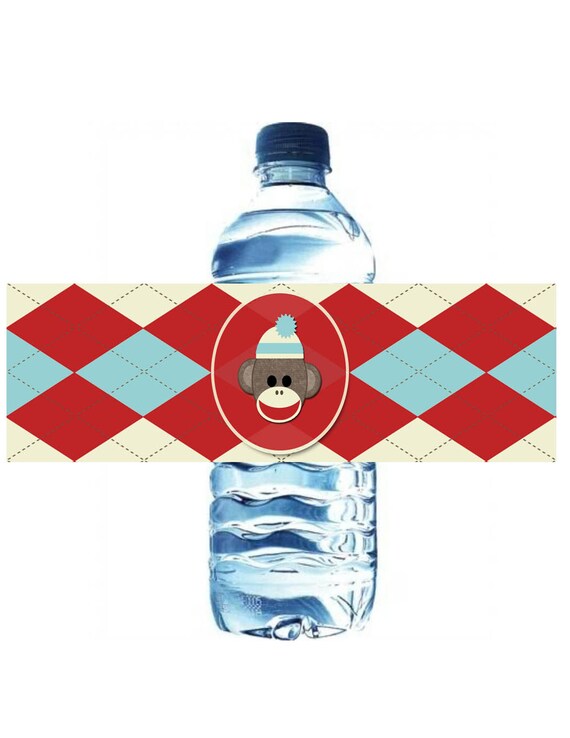 Sock Monkey Water Bottle