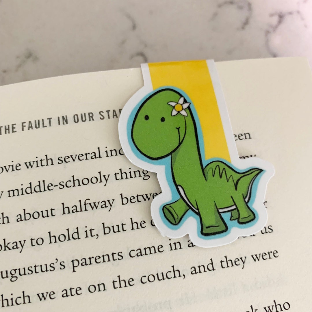 Dinosaur Bookmark, Magnetic Bookmark, Planner Reading Accessory ...