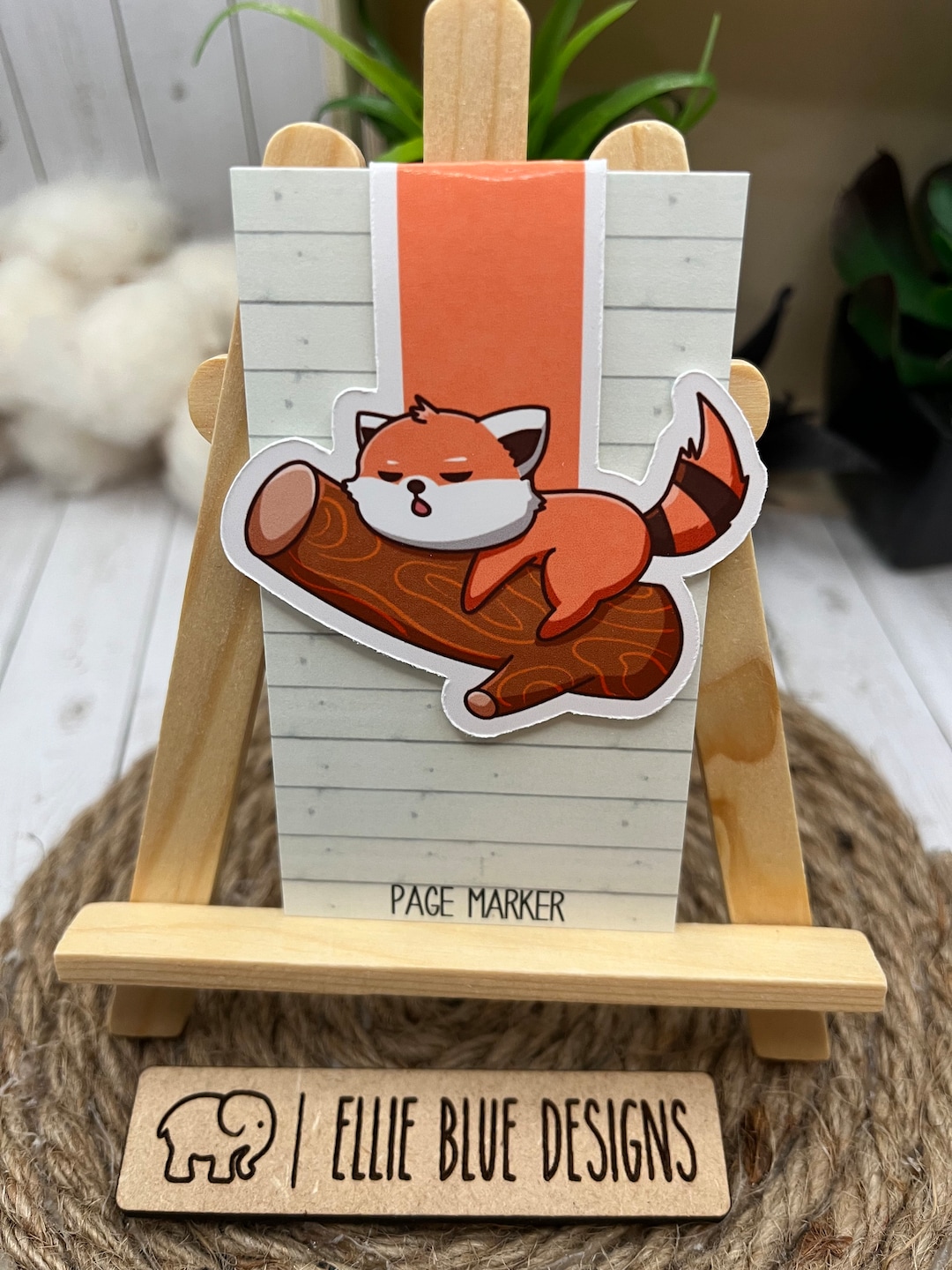 Cute Red Panda Bookmark, Kawaii Aesthetic, Agnetic Bookmark, Planner ...
