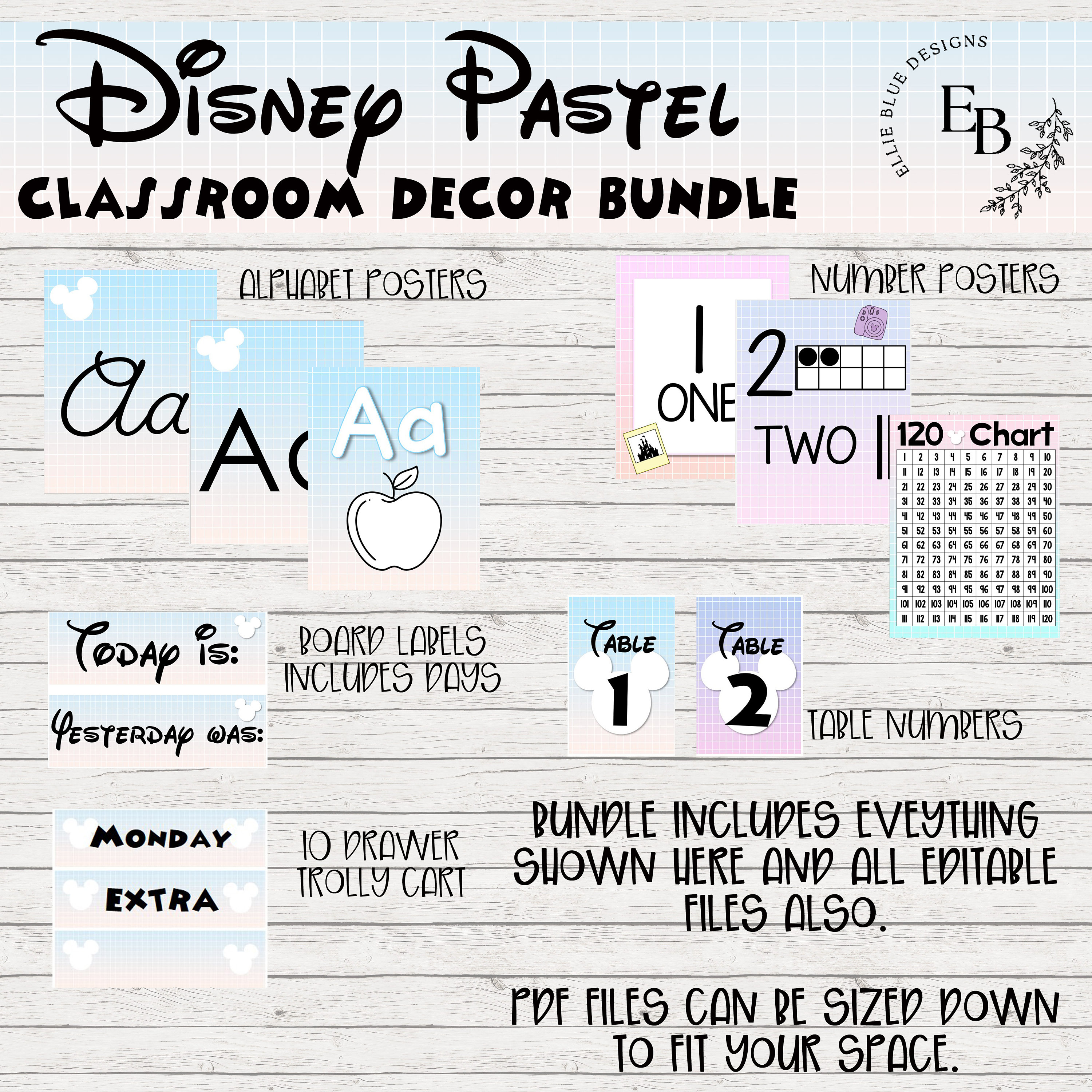 Pastel Vaporwave Classroom Decor Bundle | Mouse Inspired Classroom ...