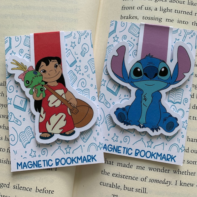 Stitch Bookmark Magnetic Bookmark Planner Reading Accessory - Etsy