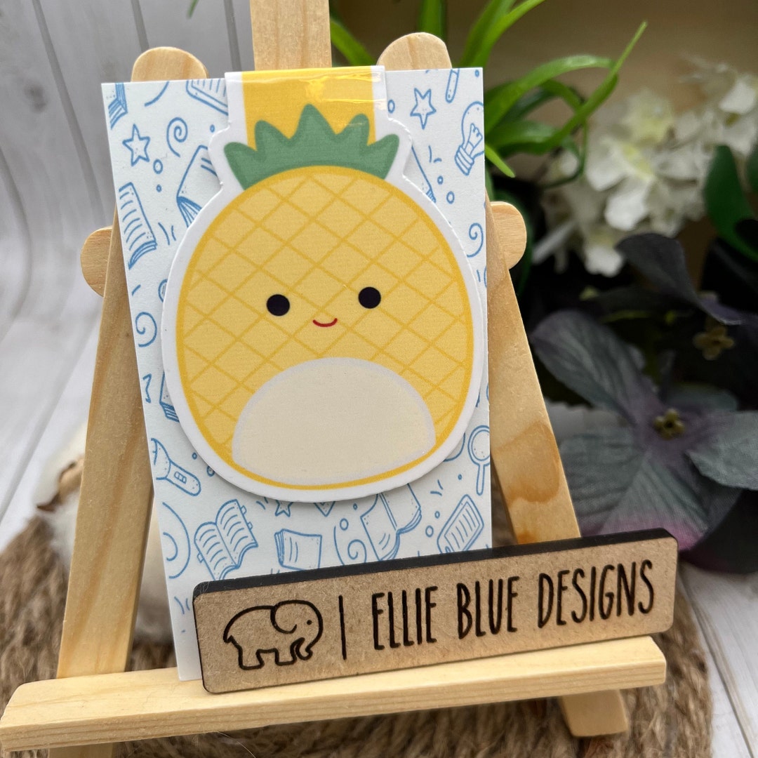 Squishmallow Pineapple Bookmark, Magnetic Bookmark, Planner Reading ...