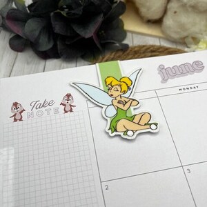 Tinkerbell Bookmark, Magnetic Bookmark, Planner Reading Accessory ...