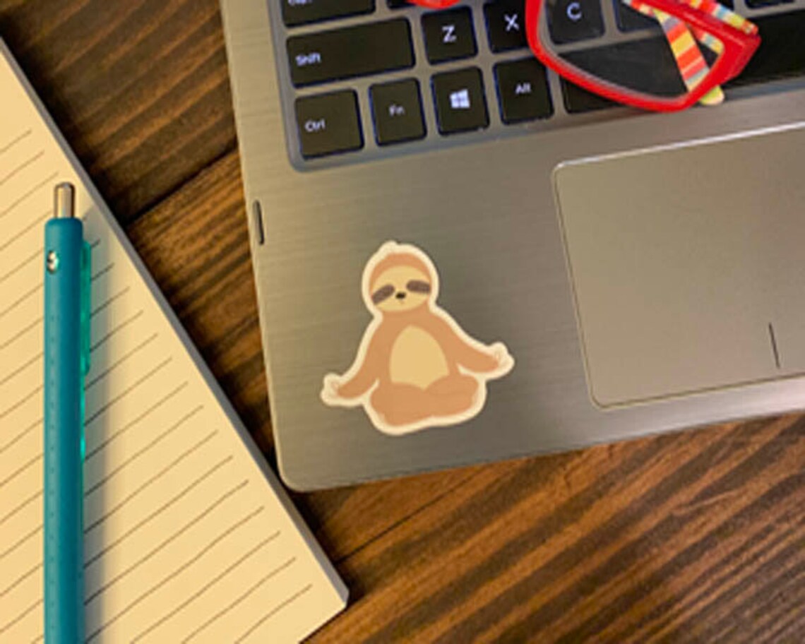 Sloth Sticker Vinyl Stickers Laptop Decal Sloth Gift Gift - Etsy