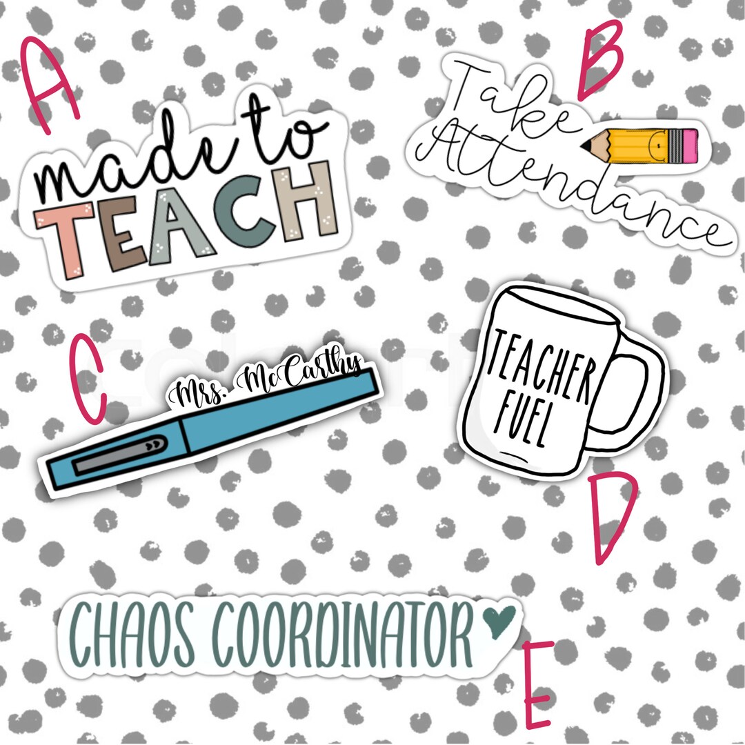Teacher Sticker Pack!, Teacher Coffee, Waterproof for Phone, Laptop ...