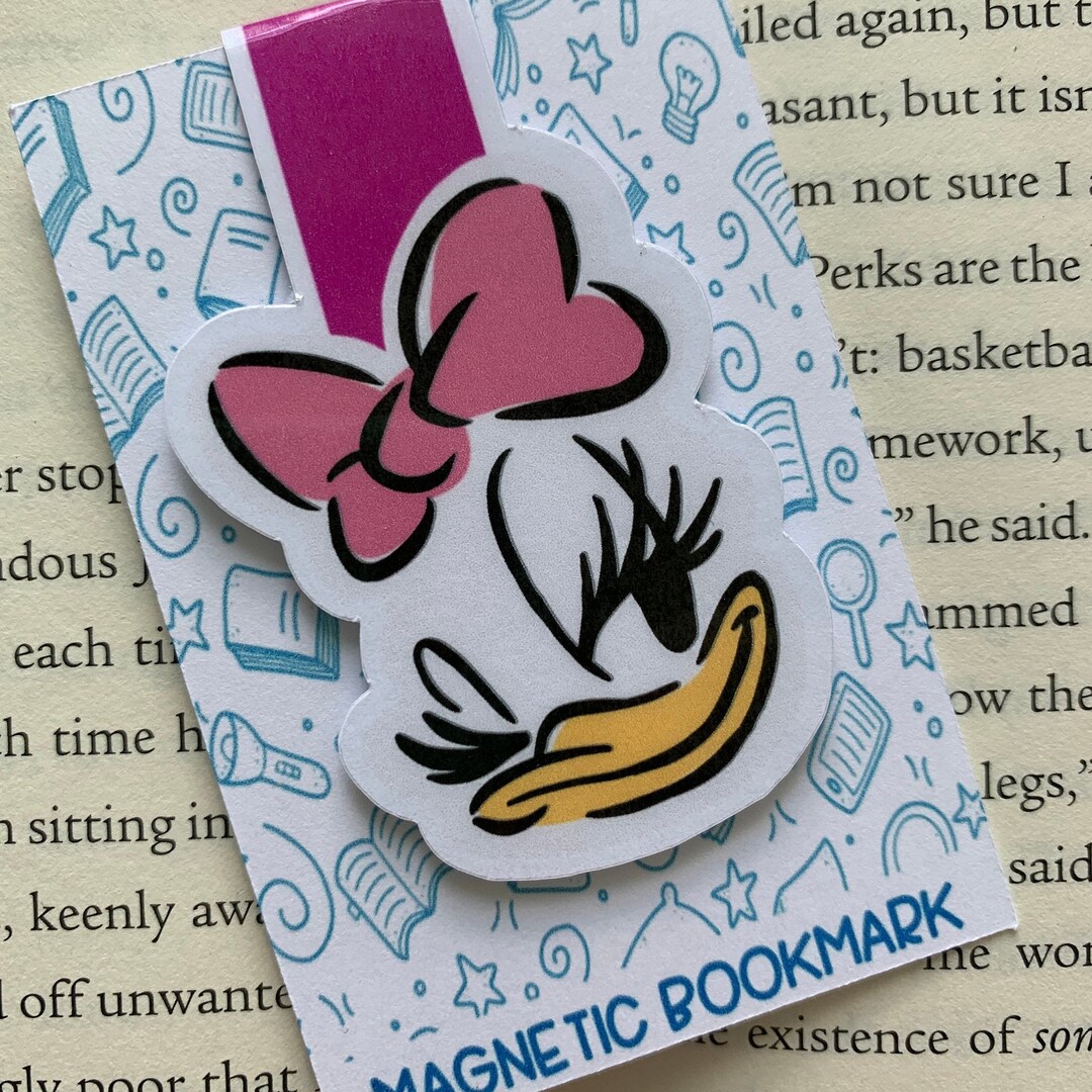 Daisy Duck Bookmark, Magnetic Bookmark, Planner Reading Accessory ...