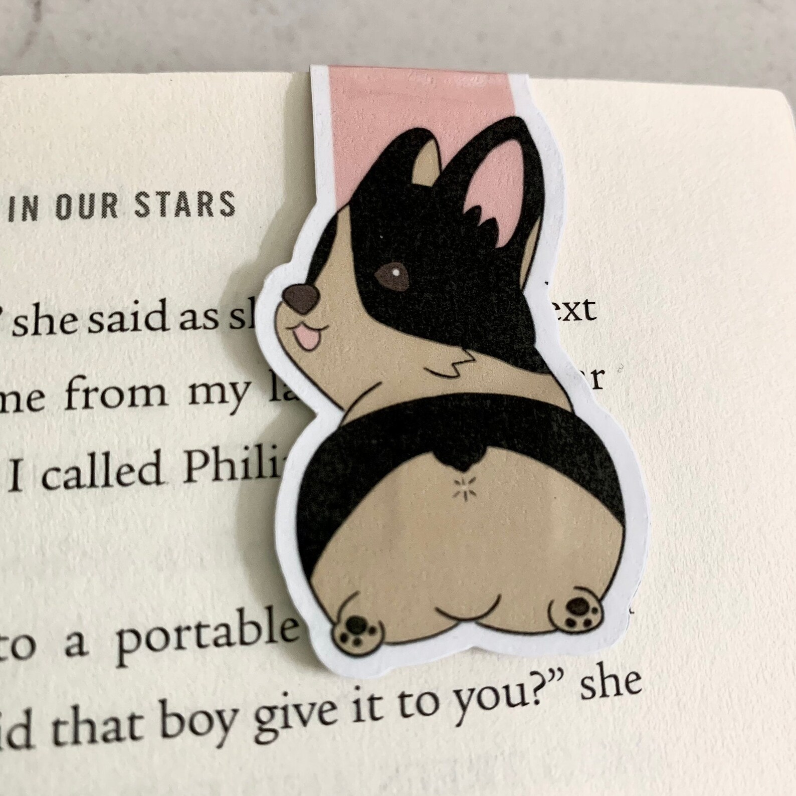 Corgi Bookmark Corgi Butt Magnetic Bookmark Planner Reading | Etsy