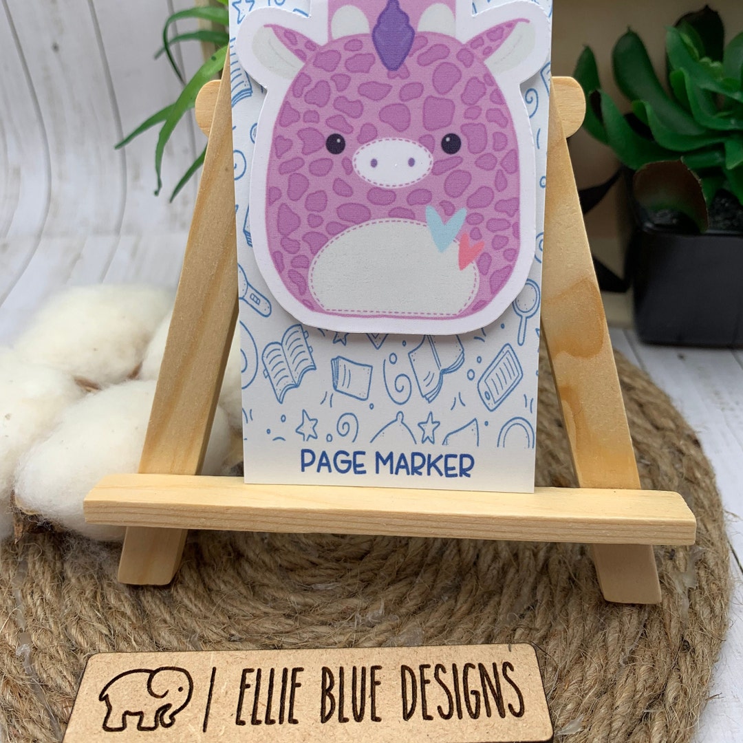 Squishmallow Giraffe Bookmark, Magnetic Bookmark, Planner Reading ...