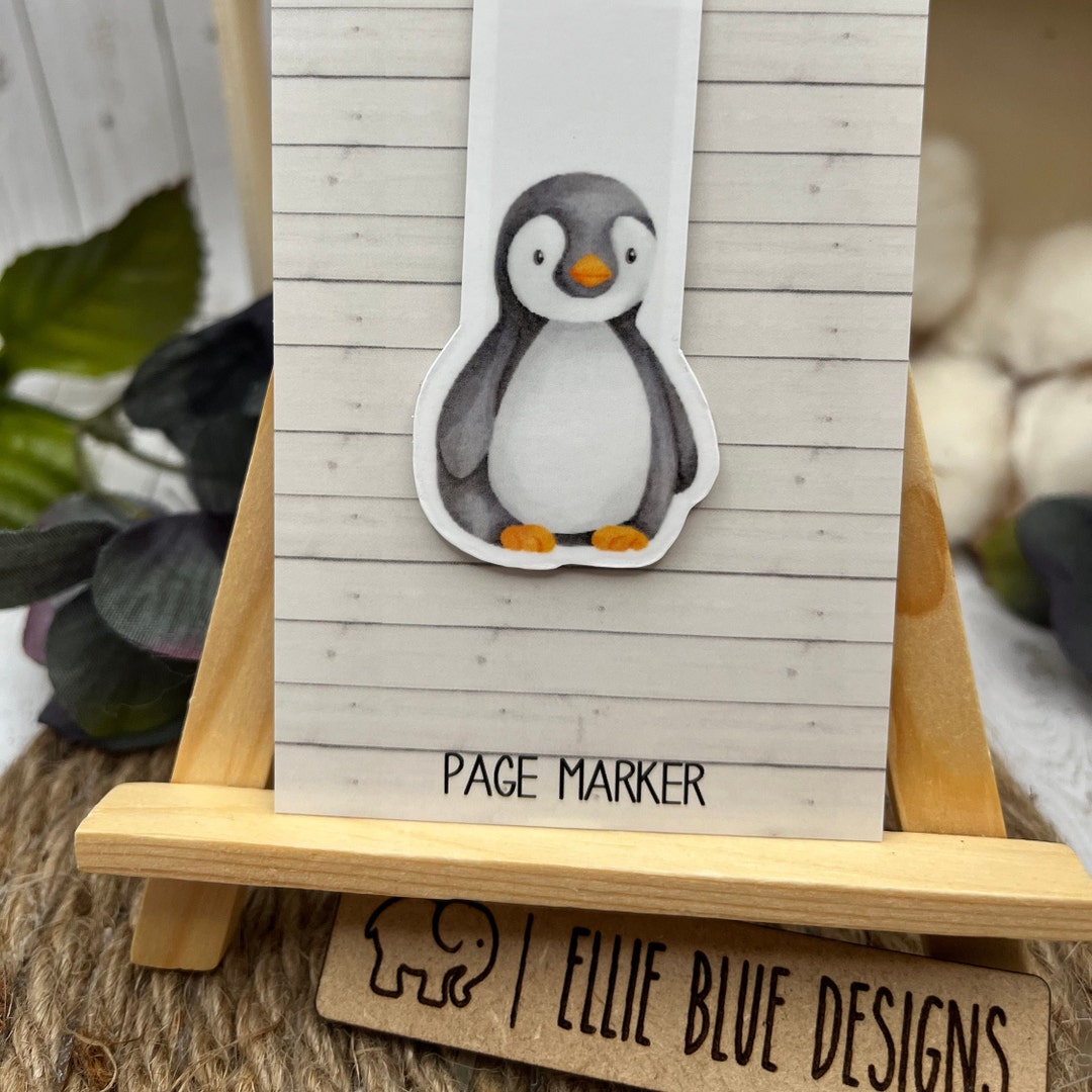 Penguin Bookmark, Magnetic Bookmark, Planner Reading Accessory ...
