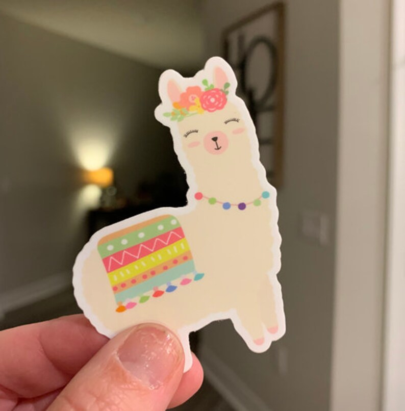 Llama Sticker Vinyl Sticker Laptop Sticker Water Bottle | Etsy