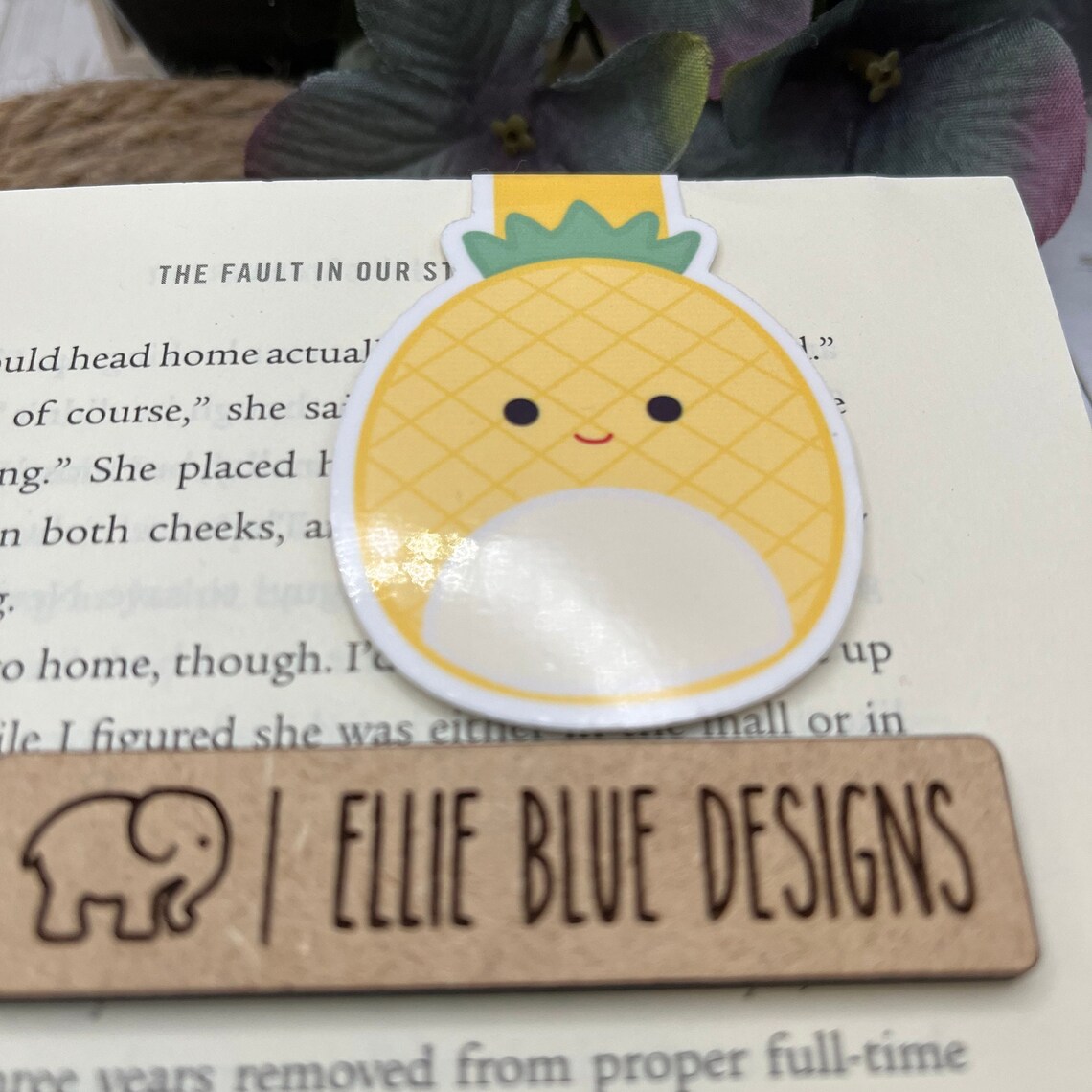 Squishmallow Pineapple Bookmark, Magnetic Bookmark, Planner Reading ...
