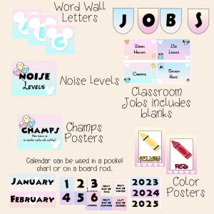 Pastel Vaporwave Classroom Decor Bundle | Mouse Inspired Classroom ...