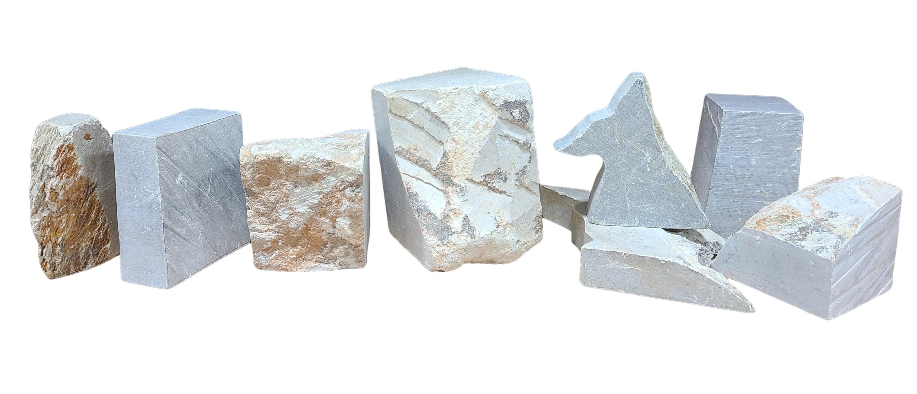10 Lbs Assorted Soapstone Carving Blocks – Soft Stone for Sculpting ...