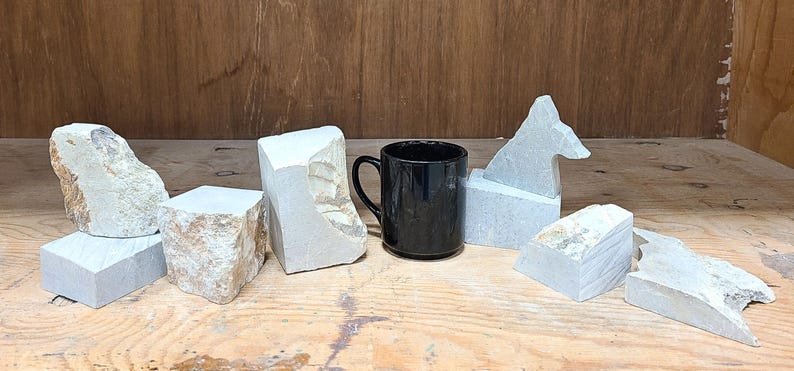 10 Lbs Assorted Soapstone Carving Blocks – Soft Stone for Sculpting ...