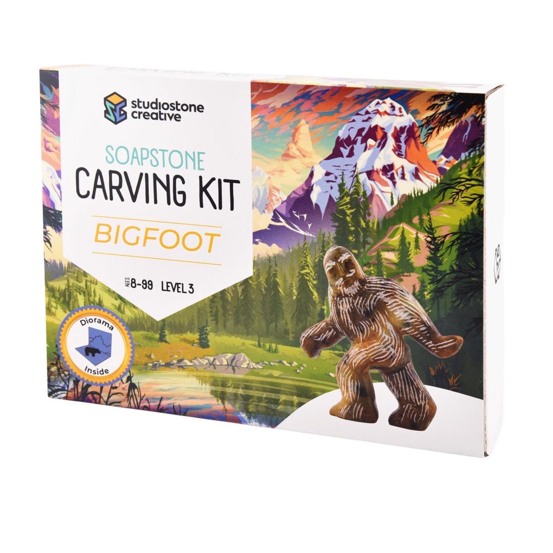 Bigfoot Soapstone Carving Kit - Etsy