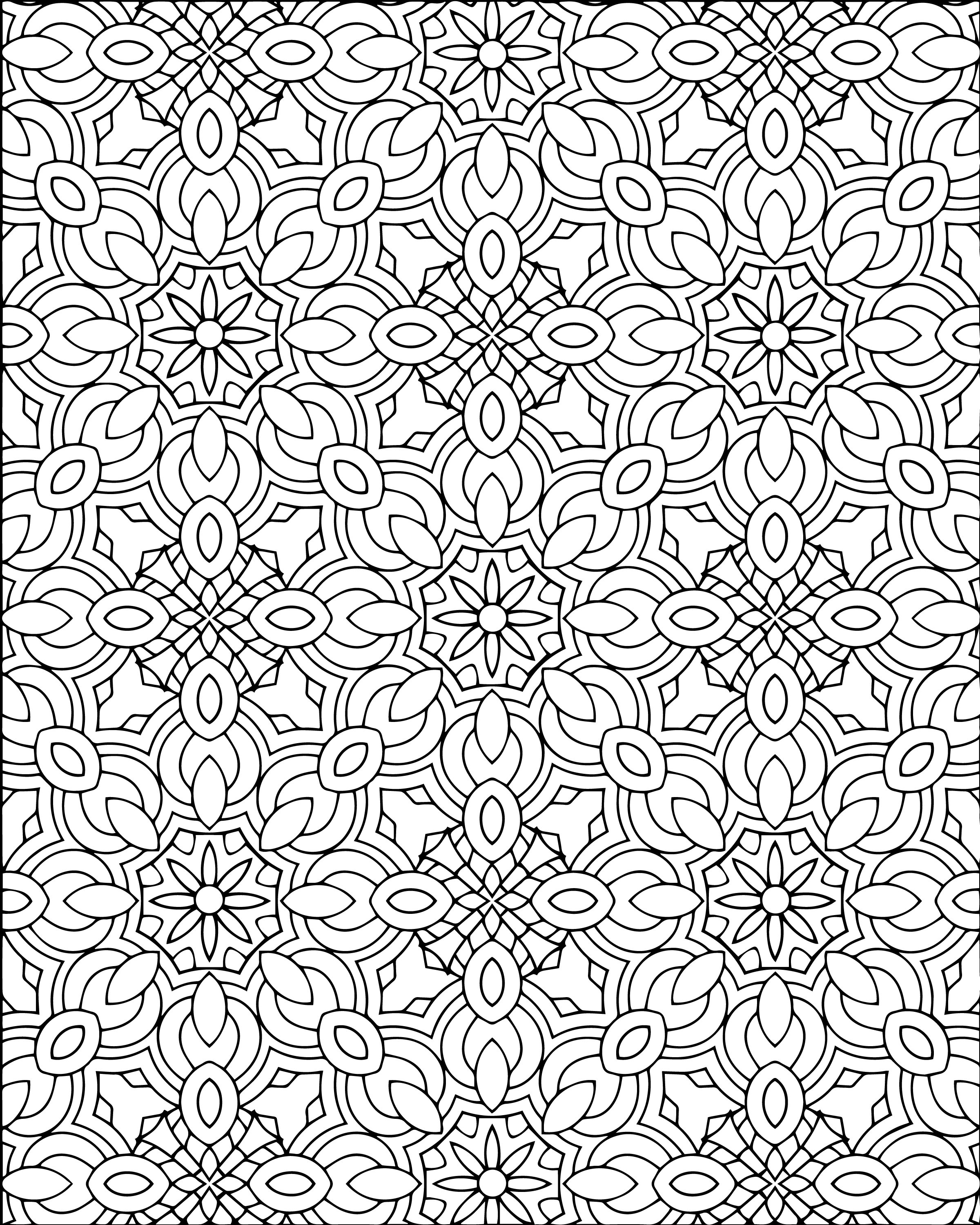 5x Adult Rectangle Coloring Pages - QTY 5 - Ready for Immediate ...