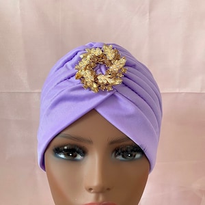 Turban for Ladies, Purple Turban, Purple Turban Hijab, Womans Doo Rag ...