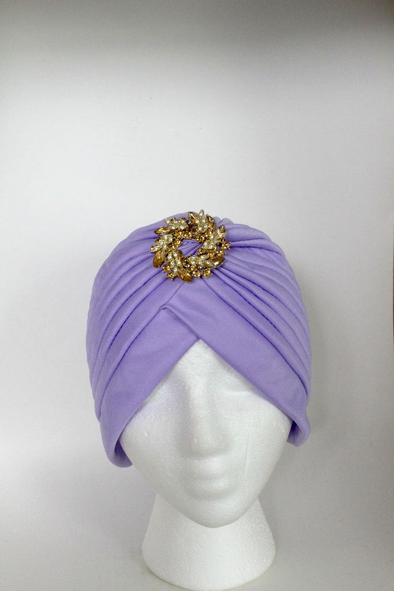 Turban for Ladies Purple Turban Purple Turban Hijab Womans - Etsy