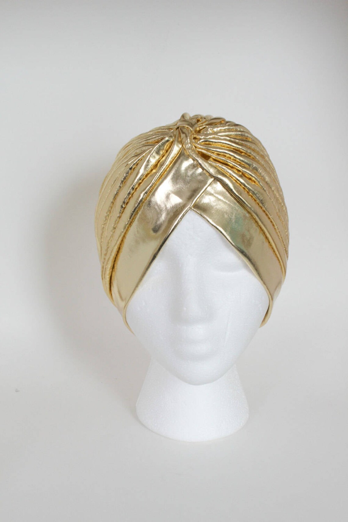Gold Turban Unique Golden Shiny Turban Metallic Turban - Etsy