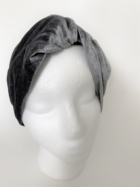 Turban Gray Turban Velvet Turban Turban Cap Turban | Etsy