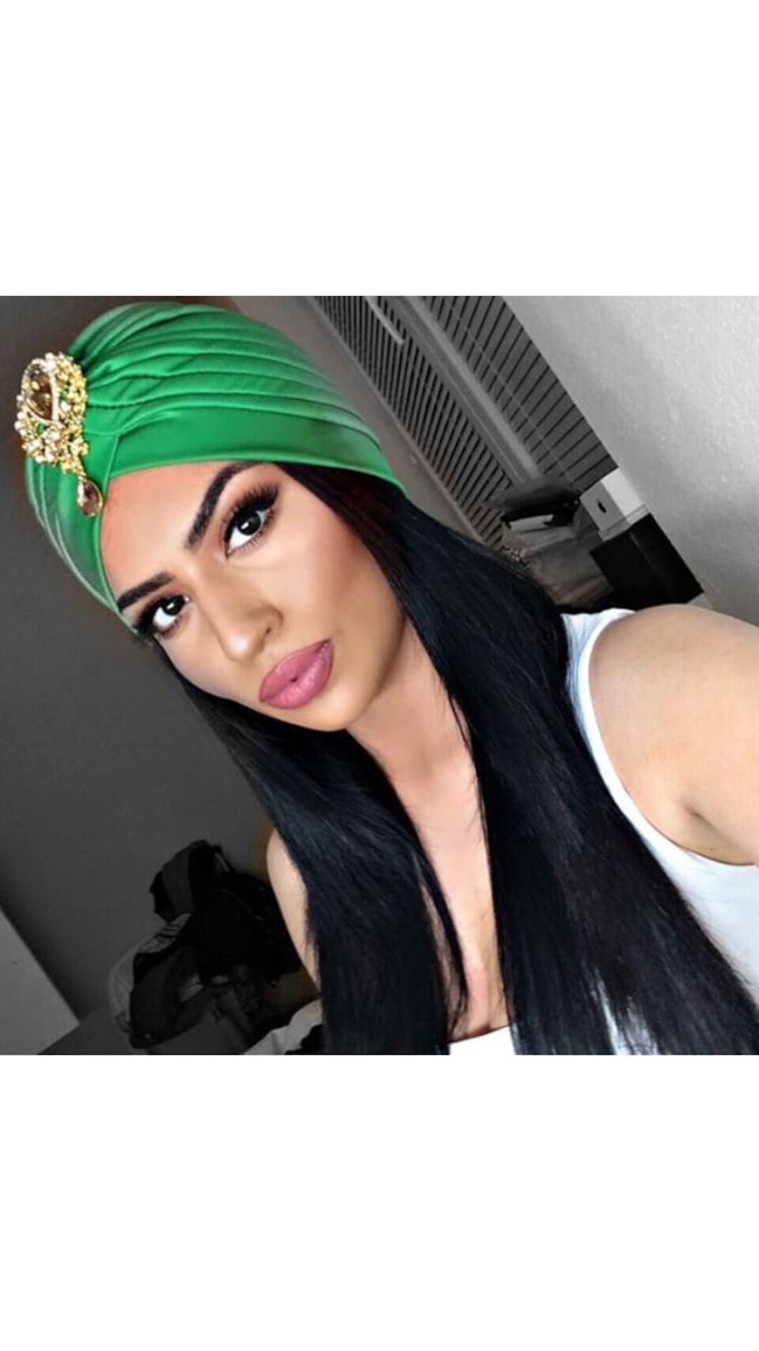 Womans Green Turban Headband Fullheadband Fashionable Hat Fashion Style ...