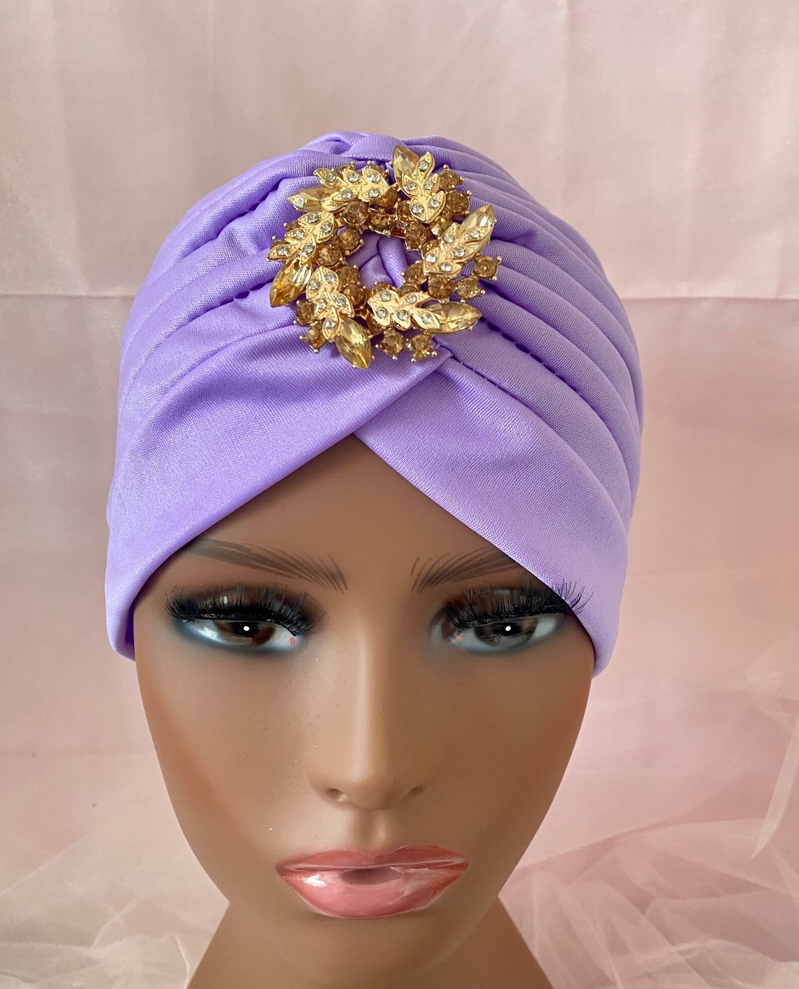 Turban for Ladies Purple Turban Purple Turban Hijab Womans - Etsy