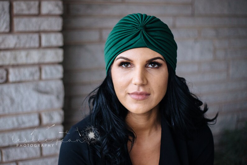 Dark Green Turban Fullhead Turban Fashion Turbanturban - Etsy
