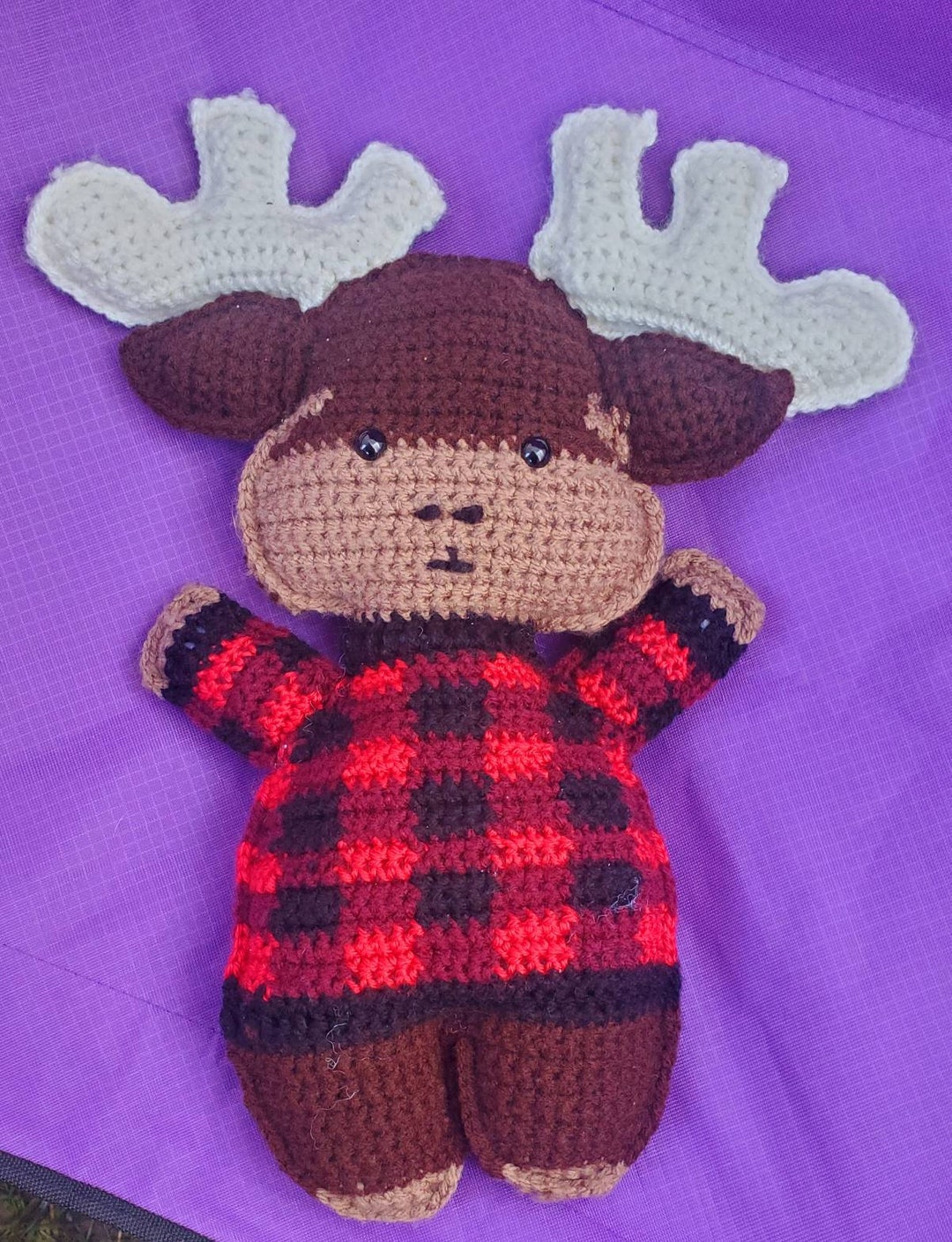 Handmade Stuffed Moose Crochet Stuffed Animal Stuffy Rag - Etsy