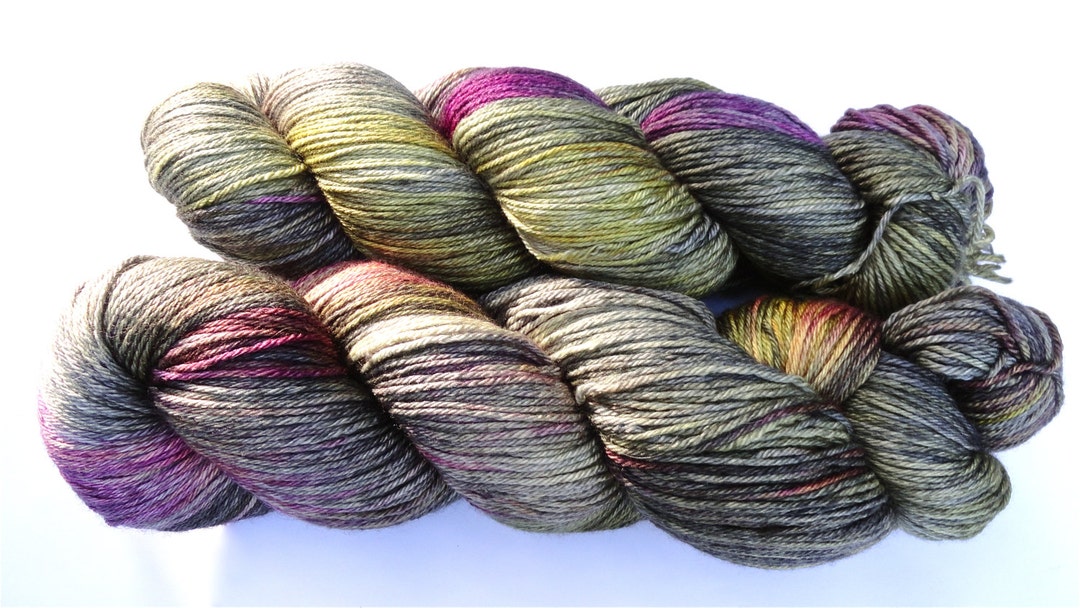 Duskfall on Vineyard Double Loop Infinity Scarf Silver Sage Green Blush ...