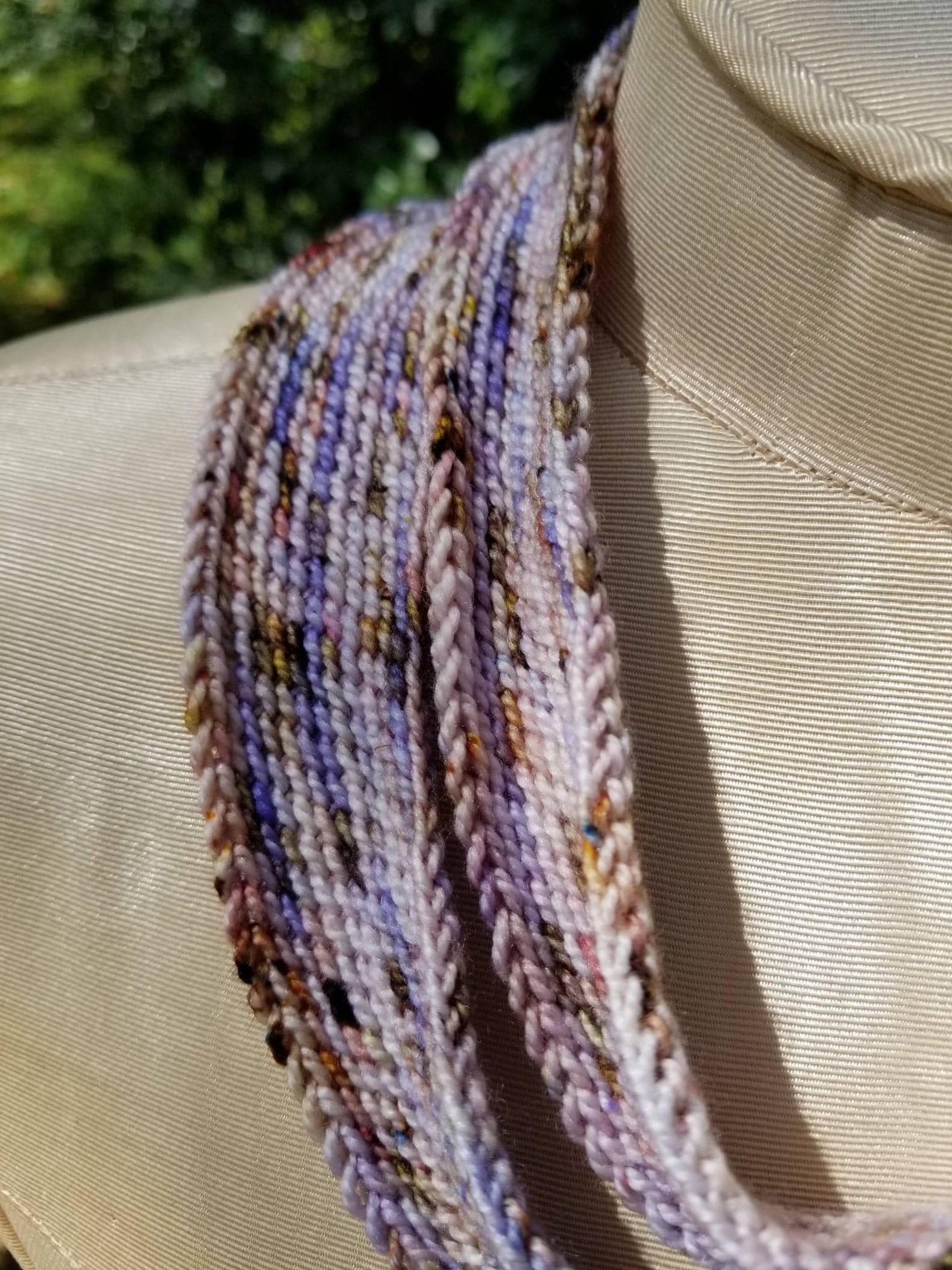 NEW High Tea Skinny Scarf Hand Crocheted Double Loop Pastel - Etsy