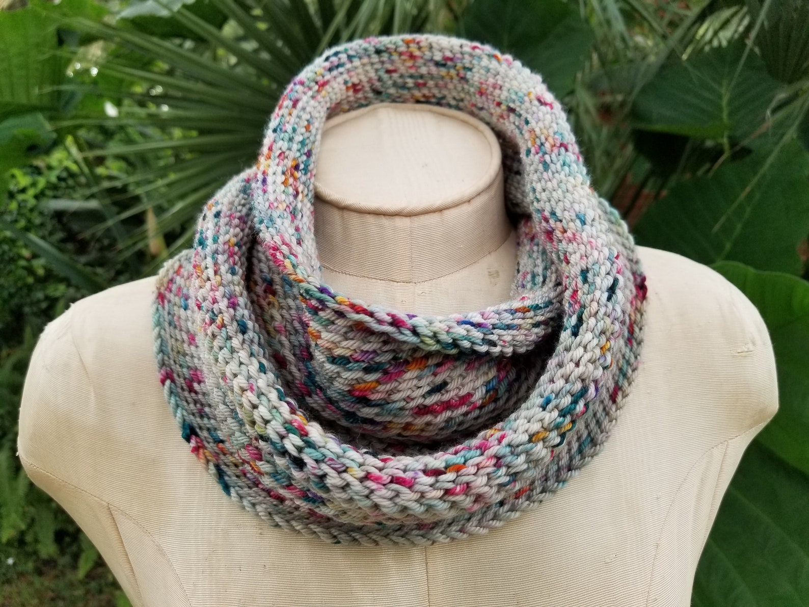 NEW Springfed Double Loop Infinity Scarf Turquoise Green Blue | Etsy