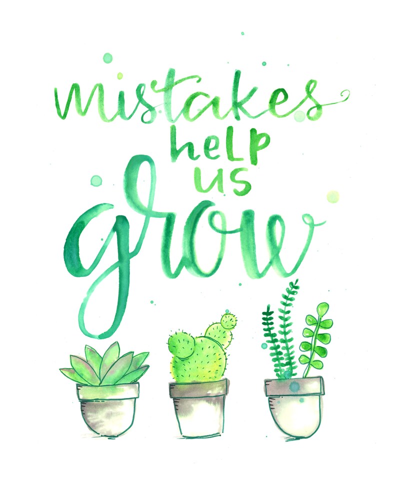 Mistakes Help Us Grow | Etsy Mistakes Help Us Grow | Etsy