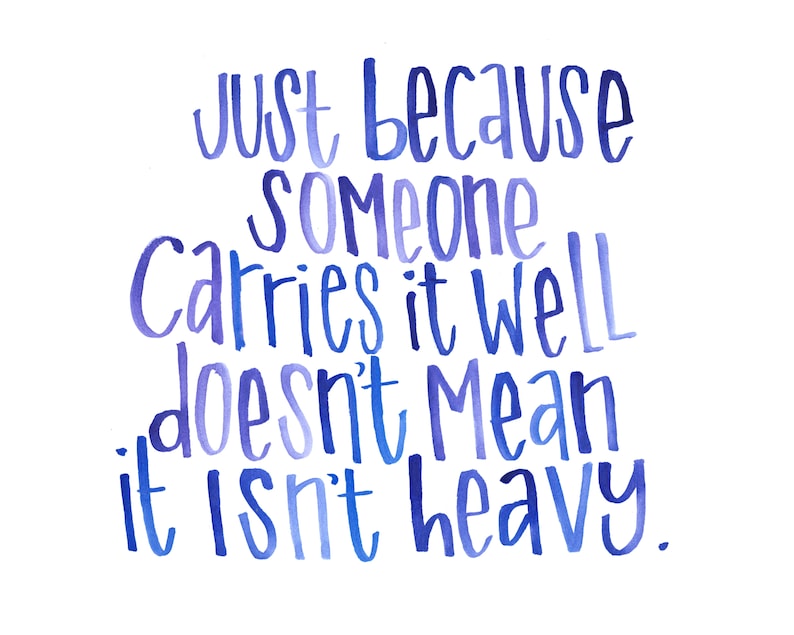 Just Because Someone Carries It Well Doesn't Mean It | Etsy Just Because Someone Carries It Well Doesn't Mean It | Etsy