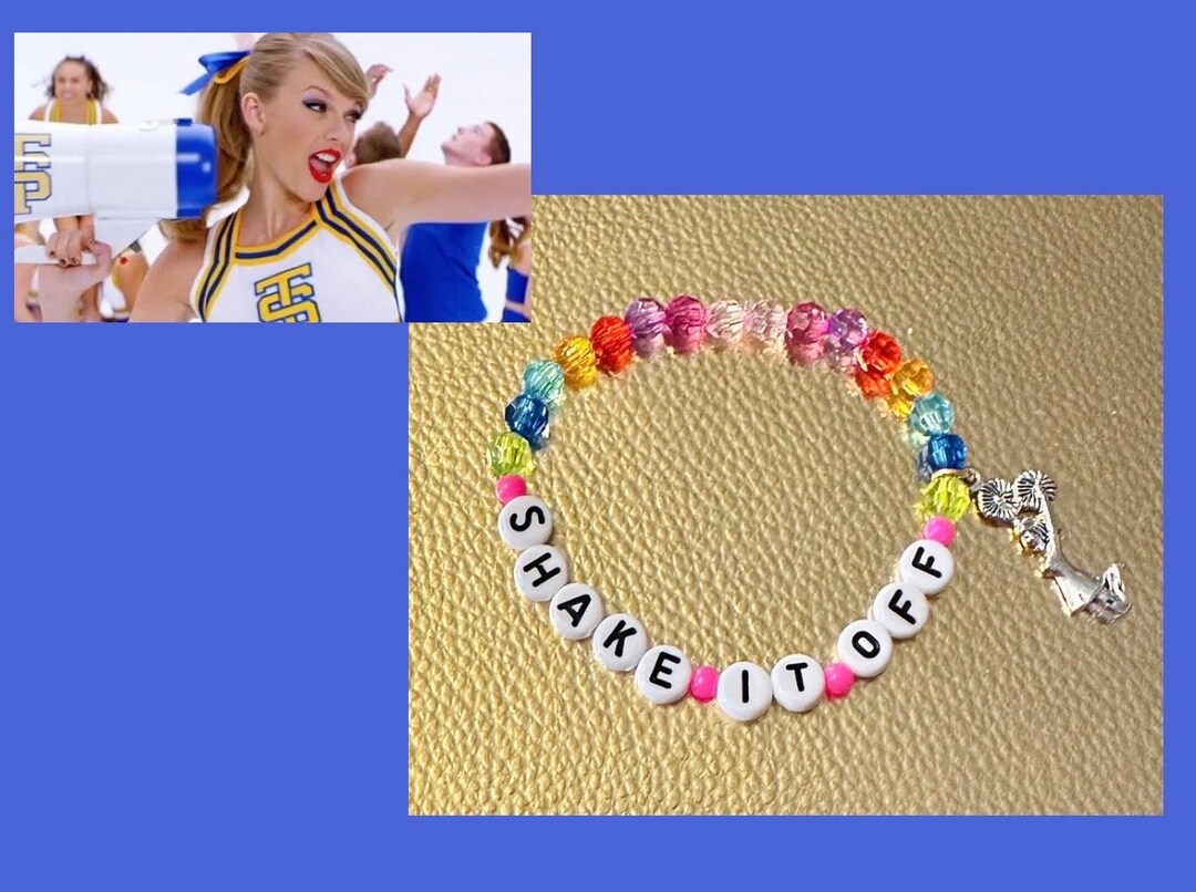 SHAKE IT OFF With Charm Eras Tour Friendship Bracelet - Etsy