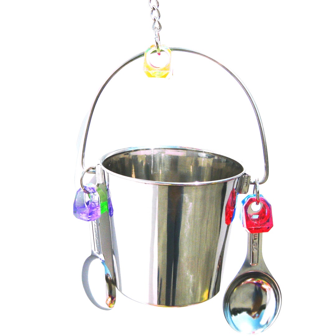 1054 Big Fun Bucket Bird Toy - Etsy