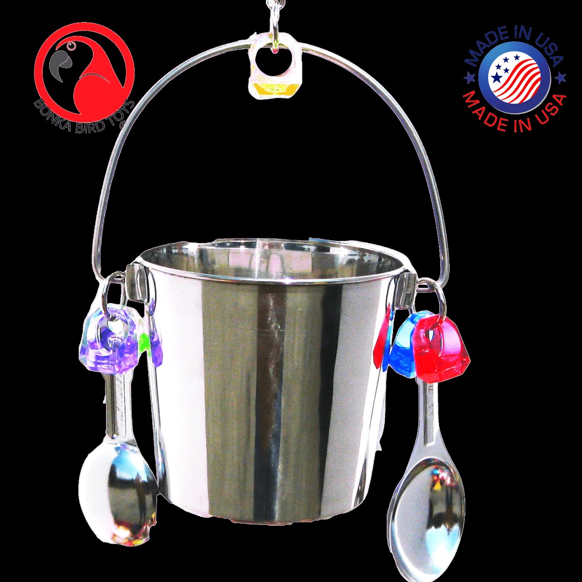 1054 Big Fun Bucket Bird Toy - Etsy