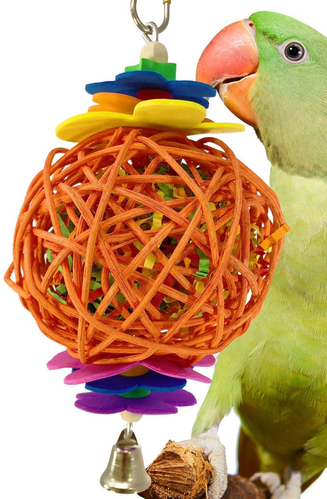 1548 Foraging Flower Power Bird Toy - Etsy