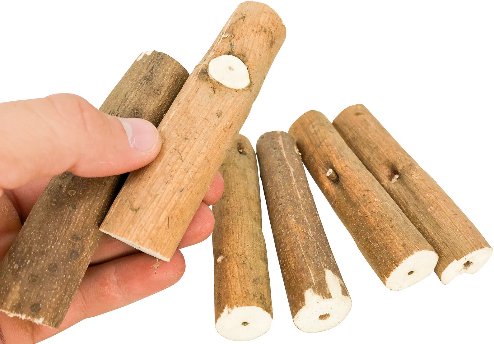 Bonka Bird Toys 1211 Sola Sticks With Bark. 6 Pack. - Etsy