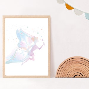 Pastel Fairy Art Print/pixie Art/nursery Art Print/kids Room Art Print ...